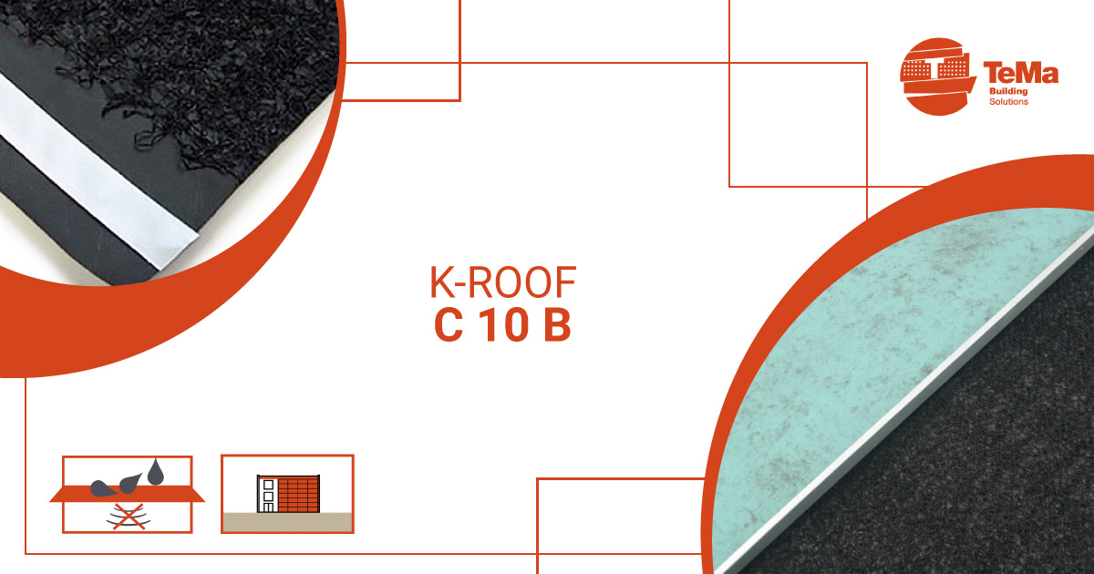 K-Roof C10 B - Drainage and acoustic underlayment for flat metal roofs ...
