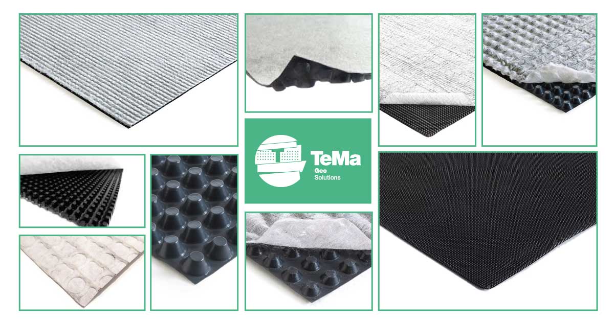 Drainage Geocomposites, Membranes, Geonets | TeMa Geo Solutions